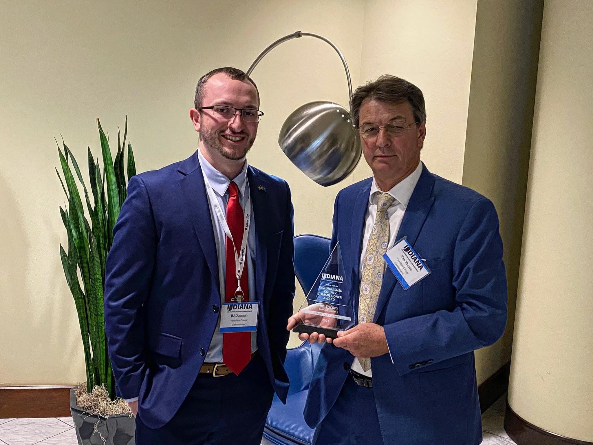 Congratulations to Tim Yocum as he was awarded the Distinguished County ...